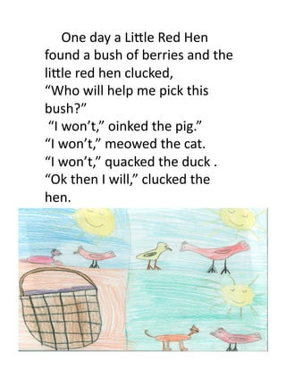 A dthe little red hen and the bush of beries | PDF