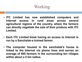(e-Choupal Model of ITC)- Rural Marketing | PPTX