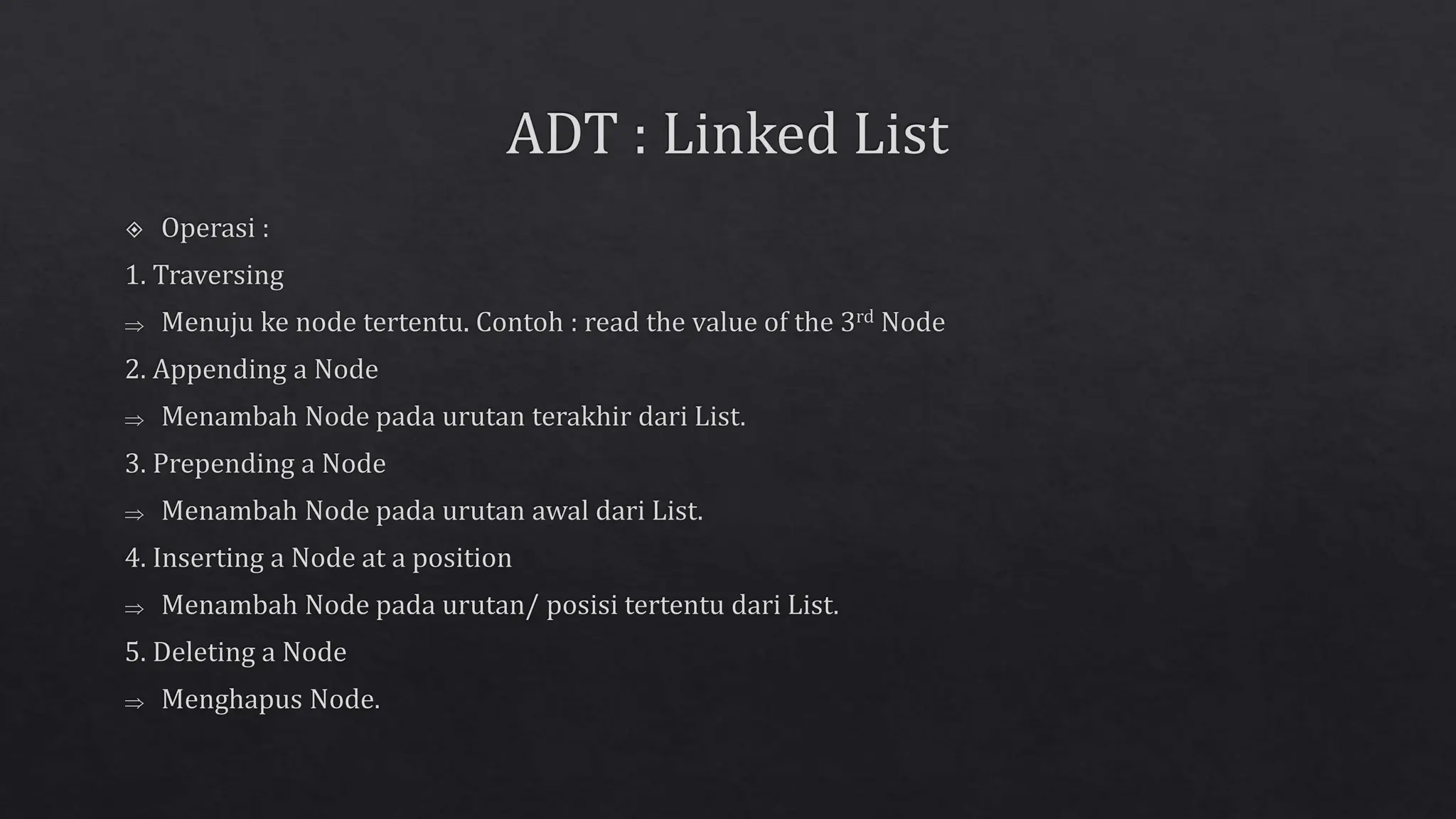 ADT linked list, stack, queue.belajar lnk, pengujian | PPT