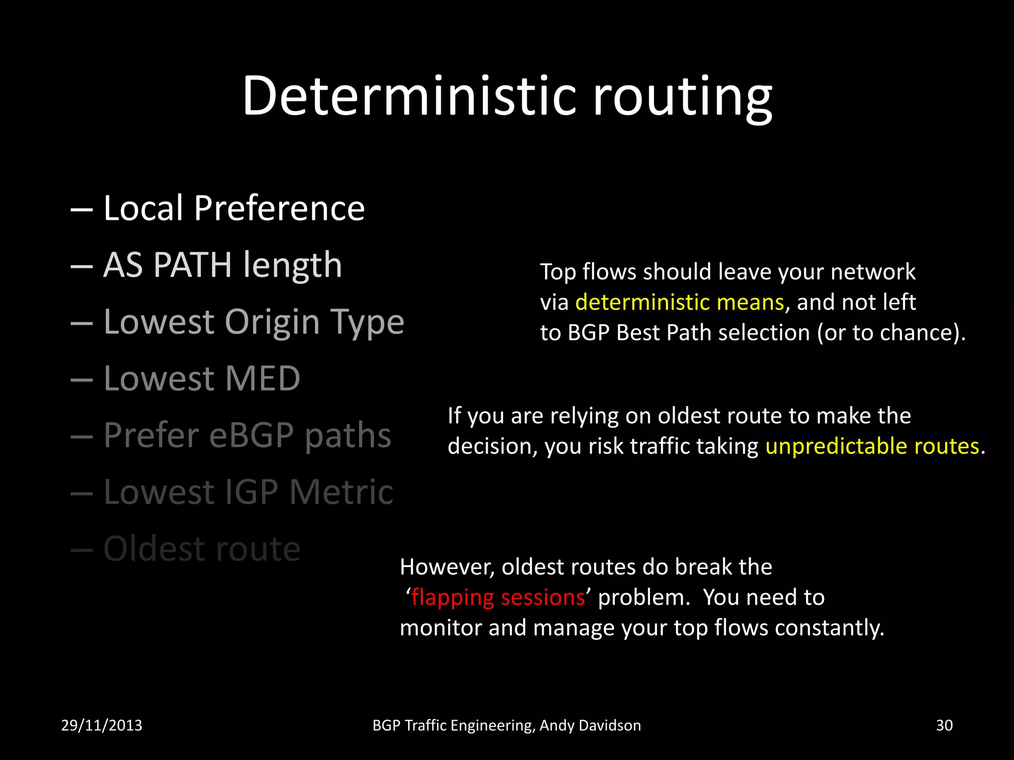 BGP Traffic Engineering / Routing Optimisation | PPTX | Computer ...