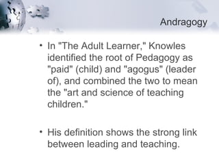Adult Learning Theories | PPT