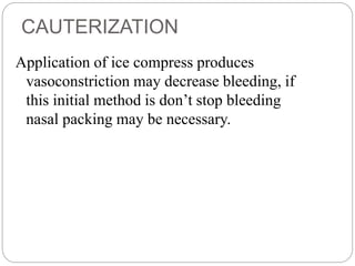 Adult epistaxis Etiology and management .pptx