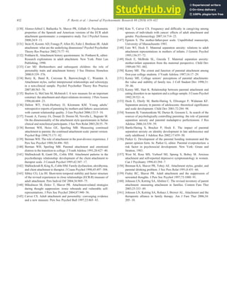 Adult Attachment Measures A 25-Year Review | PDF