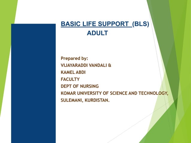 BASIC LIFE SUPPORT (ADULT) BLS | PPT