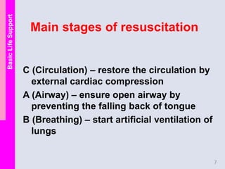 Cardiopulmonary resuscitation ( BLS ) Slide share | PPT