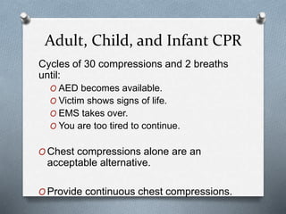 Adult Child and Infant CPR Lesson 2.pptx