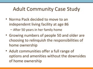 Adult communities | PPT