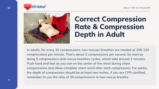 Adult CPR vs Child CPR: The Basic Difference | PDF