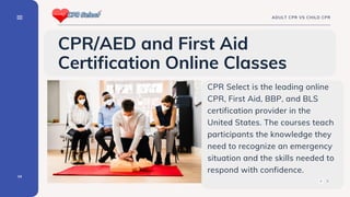 Adult CPR vs Child CPR: The Basic Difference | PPT