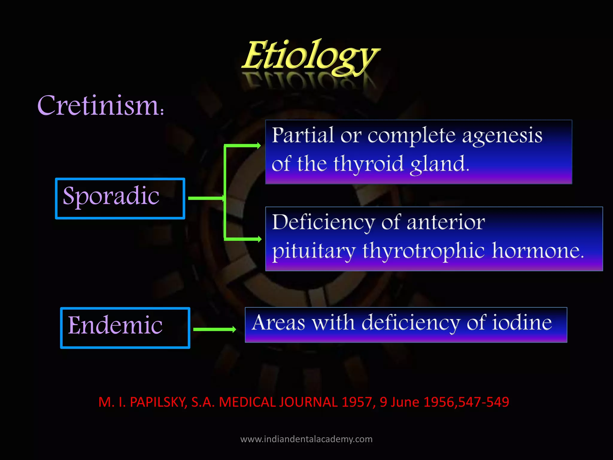 Adult cretinism /dental courses | PPTX