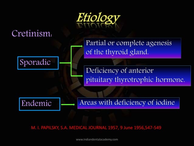 Adult cretinism /dental courses | PPTX