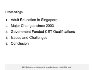 Adult Education: Skills Upgrading Vs 2nd Chance for Qualification | PPT ...