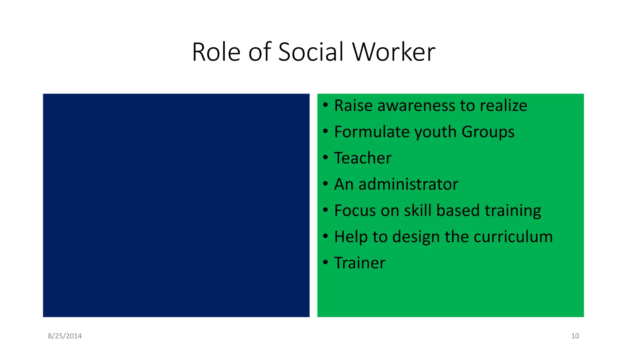 Adult education: Role of social worker | PPTX