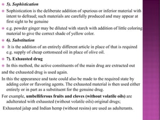 ADULTERATION-1.pdf related to adulteration and it's causes it's types ...