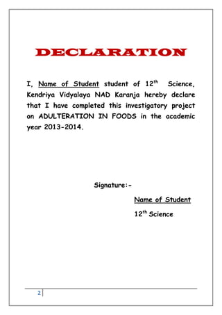 Adulteration | DOCX