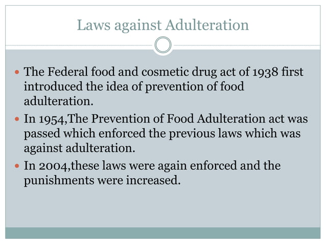 Adulteration | PPTX