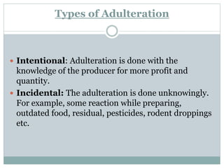 Adulteration | PPTX