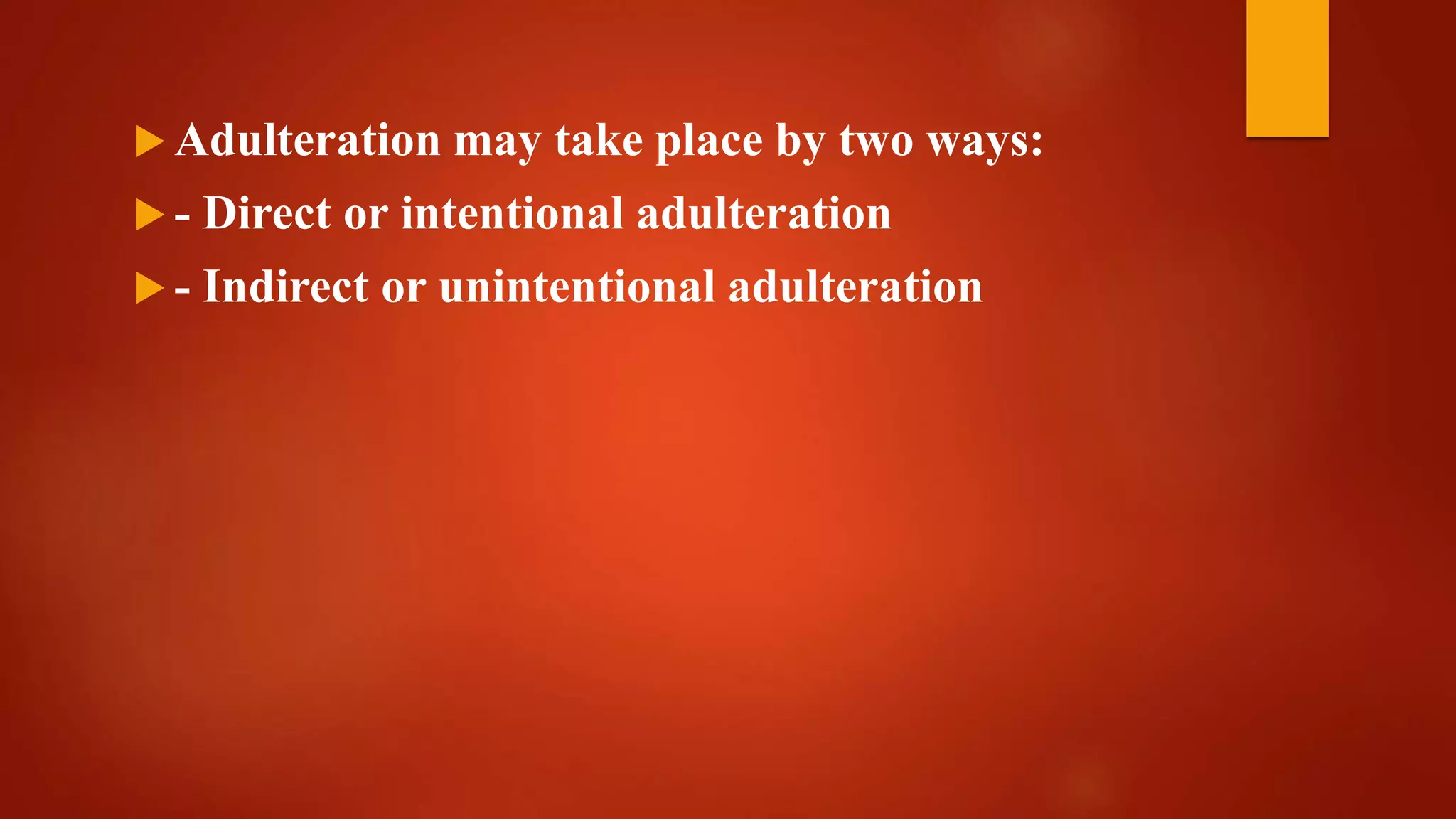 Adulteration | PPTX