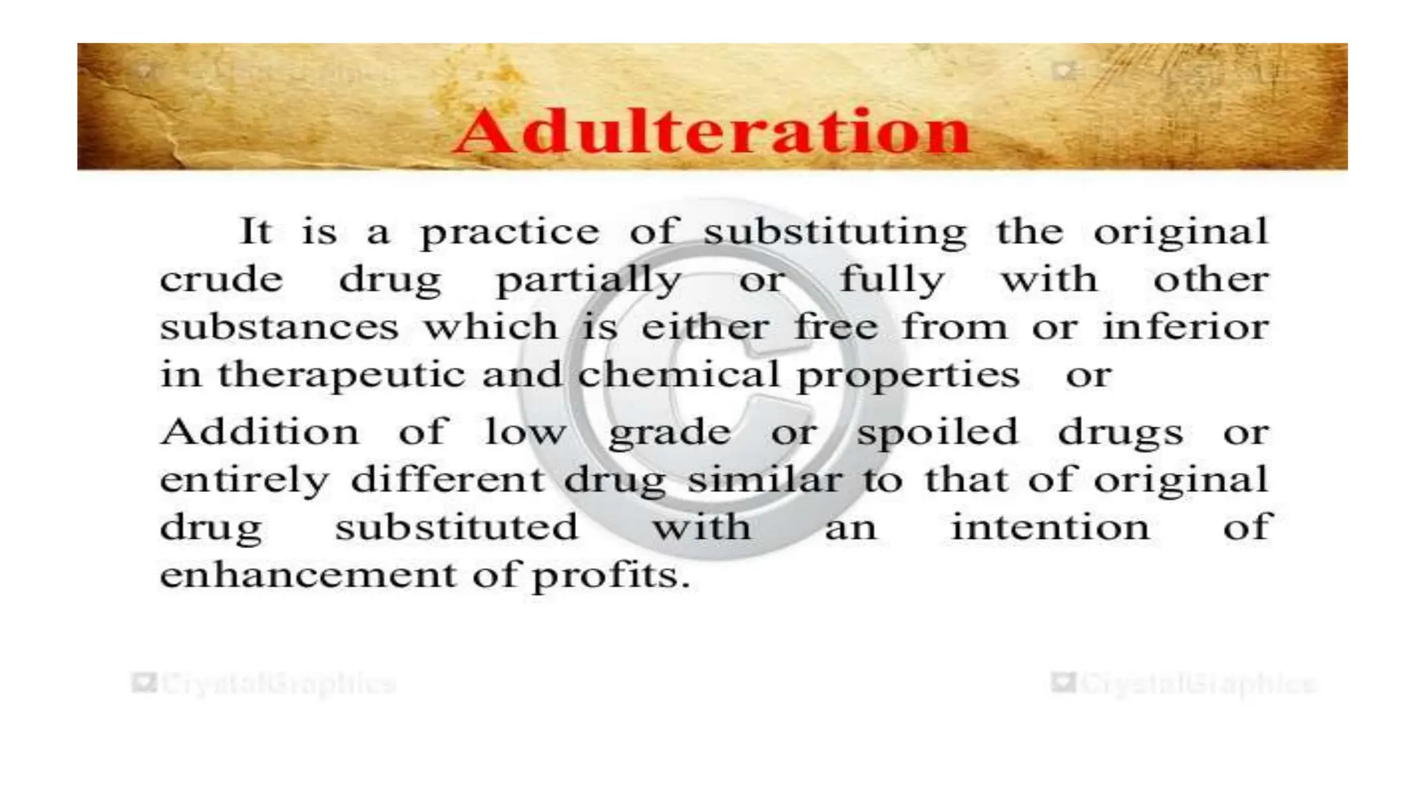 Adulteration and evaluation cognosy subsy | PPT