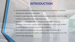 ADULTERATION AND TYPES OF ADULTERATION.pptx