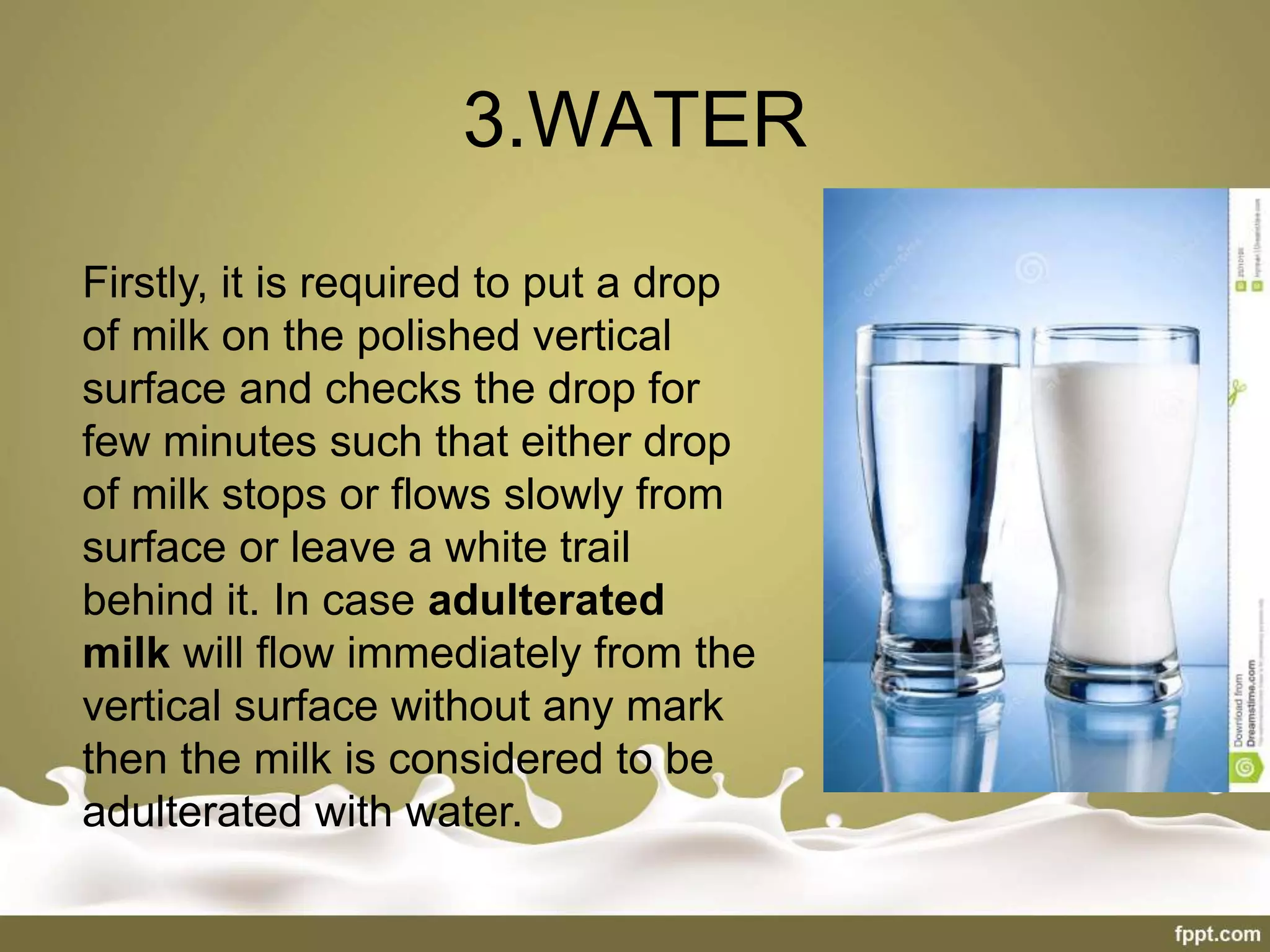 Adulteration in milk | PPT
