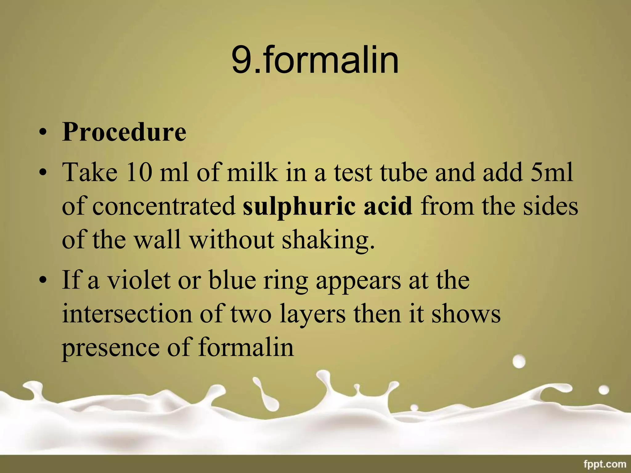 Adulteration in milk | PPT