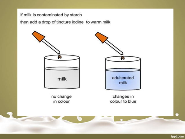 Adulteration in milk | PPT | Chemistry | Science