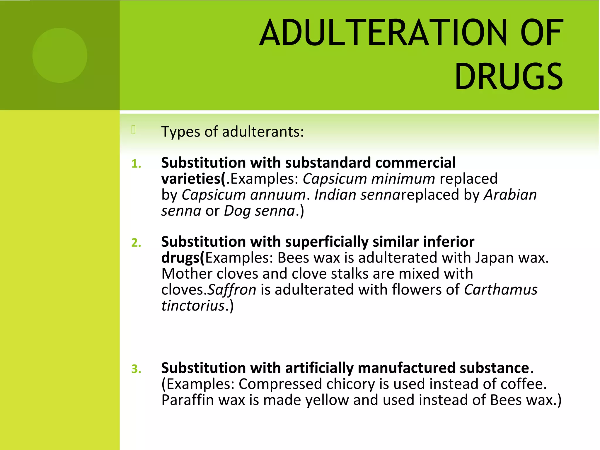 Adulteration & misbranding | PPT