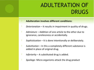 Adulteration & misbranding | PPT