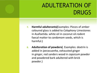 Adulteration & misbranding | PPT