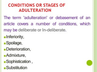 Adulteration of crude drugs | PPTX