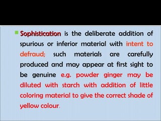 Adulteration of drugs by Dr.U.Srinivasa, Professor and Head, Srinivas ...