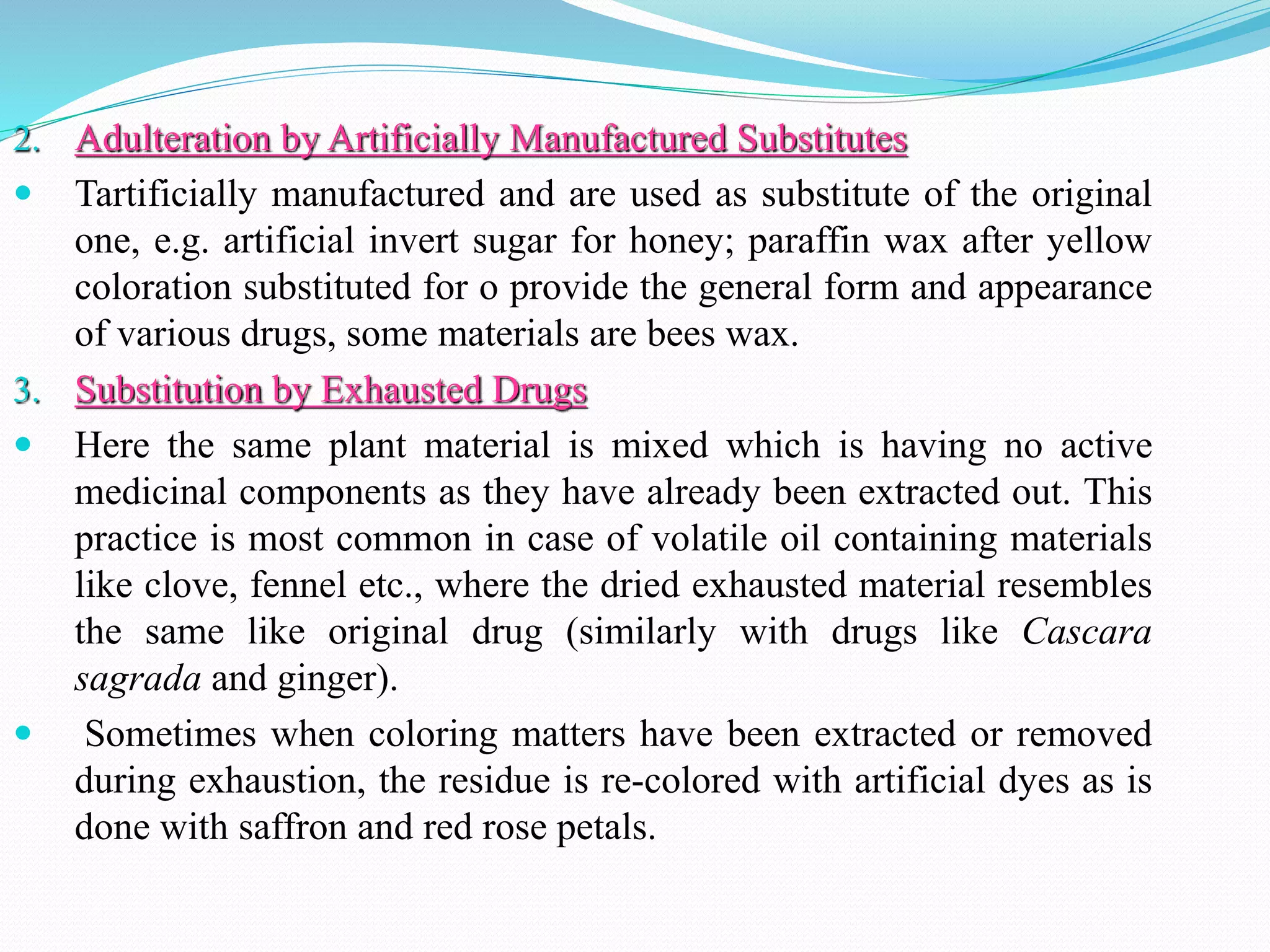 Adulteration of herbal drugs | PPTX
