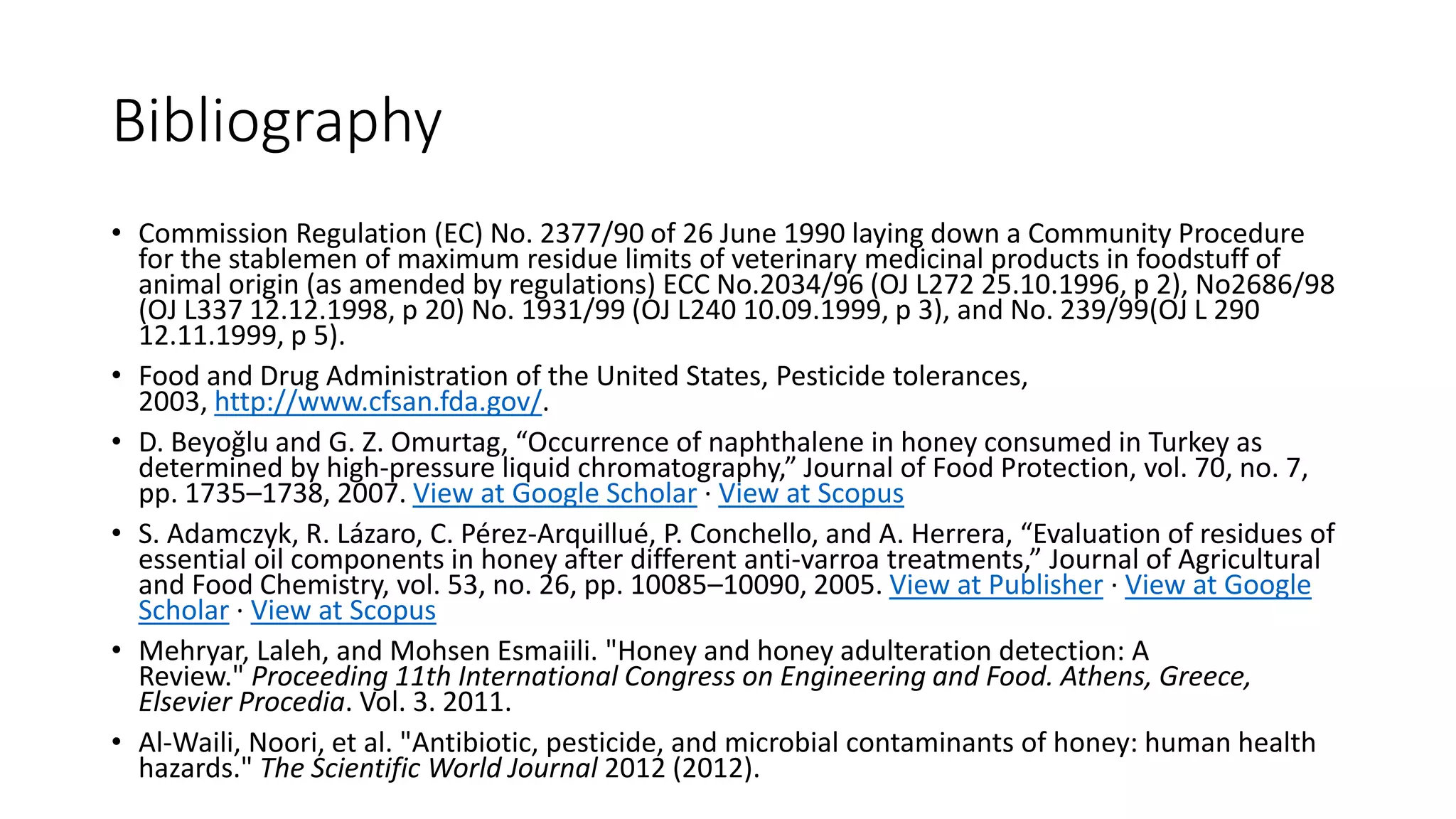 Adulteration of honey | PPTX