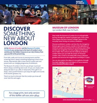 Museum of London Adult events leaflet | PDF