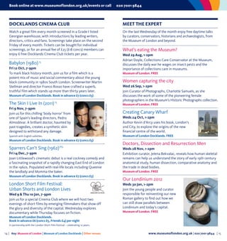 Museum of London Adult events leaflet | PDF