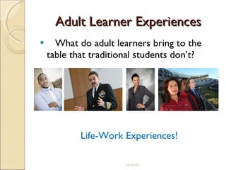 Adult Experiences | PPT