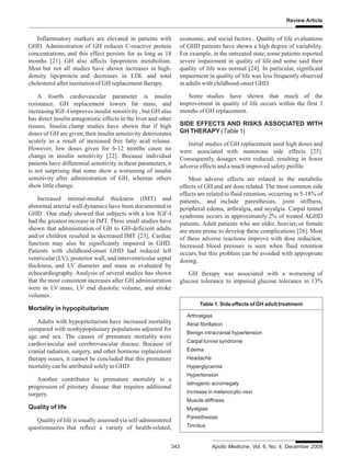 Adult Growth Hormone Deficiency | PDF