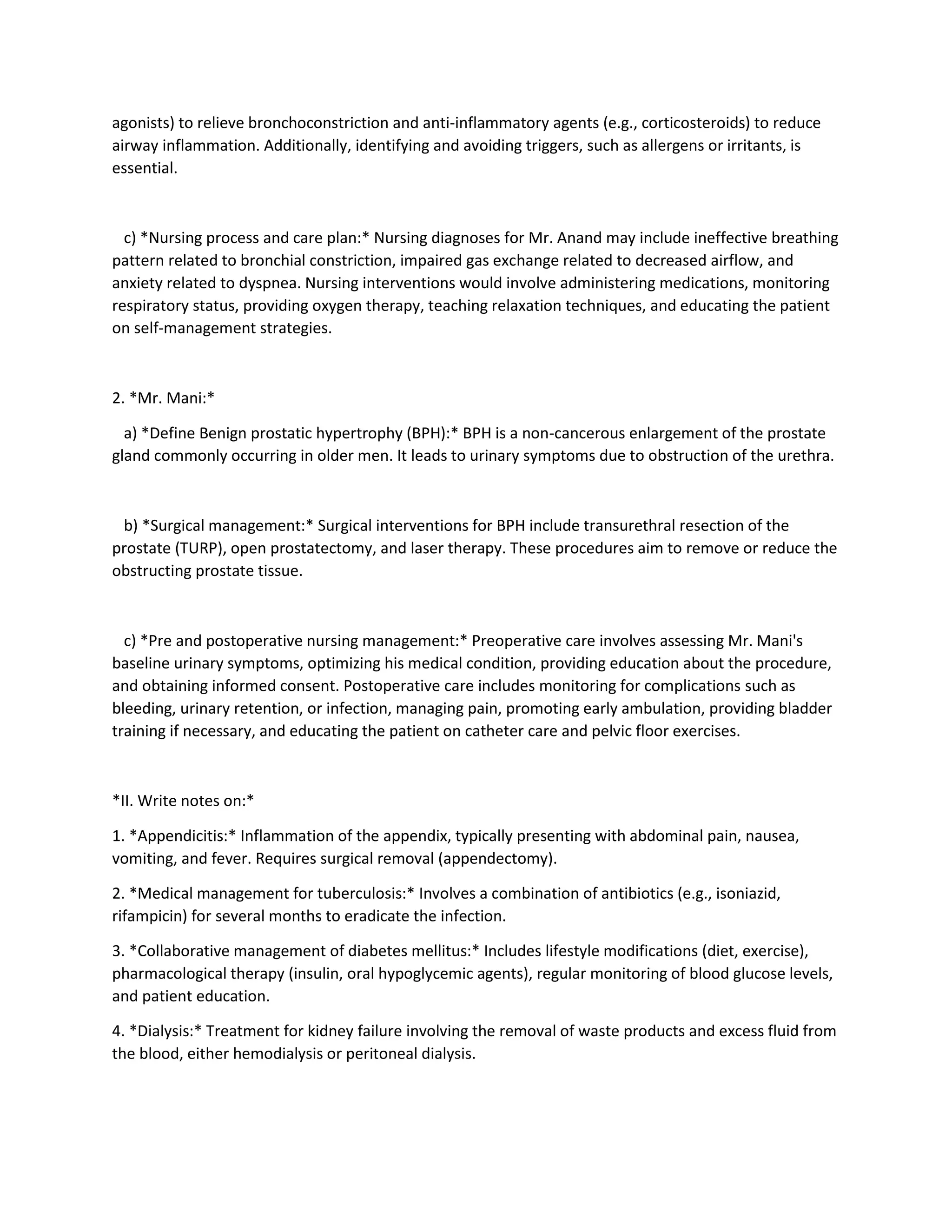 Mgr university bsc nursing adult health previous question paper with ...