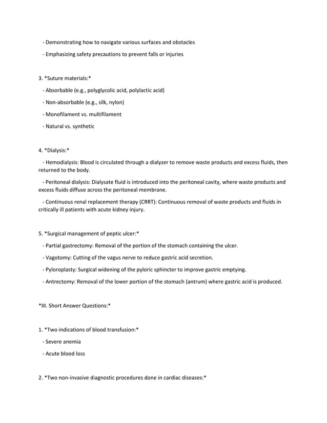 Mgr university bsc nursing adult health previous question paper with answers | DOCX | Lung and ...