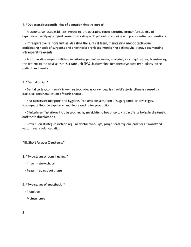 Mgr university bsc nursing adult health previous question paper with ...