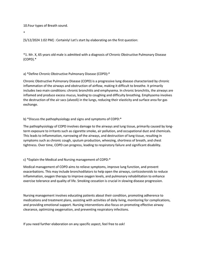 Mgr university bsc nursing adult health previous question paper with ...