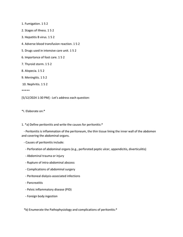 Mgr university bsc nursing adult health previous question paper with ...