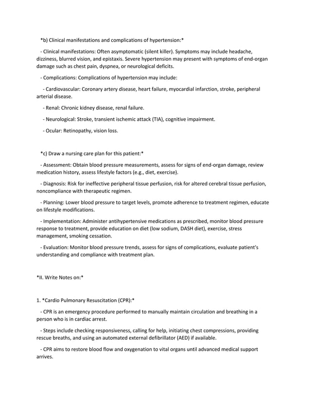 Mgr university bsc nursing adult health previous question paper with ...