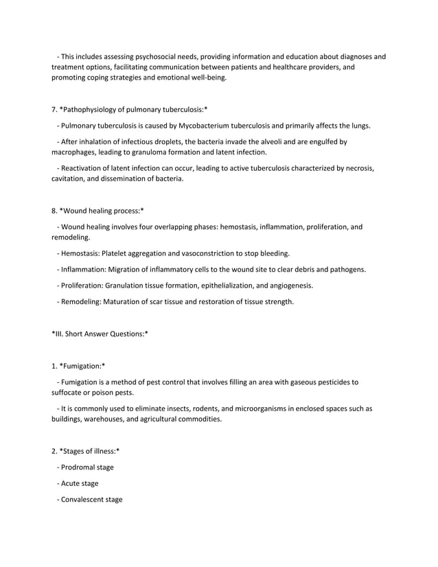 Mgr university bsc nursing adult health previous question paper with ...