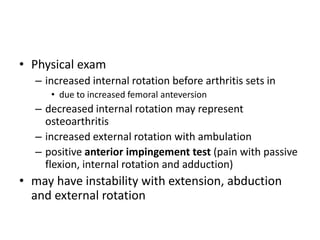 Adult hip dysplasia | PPTX