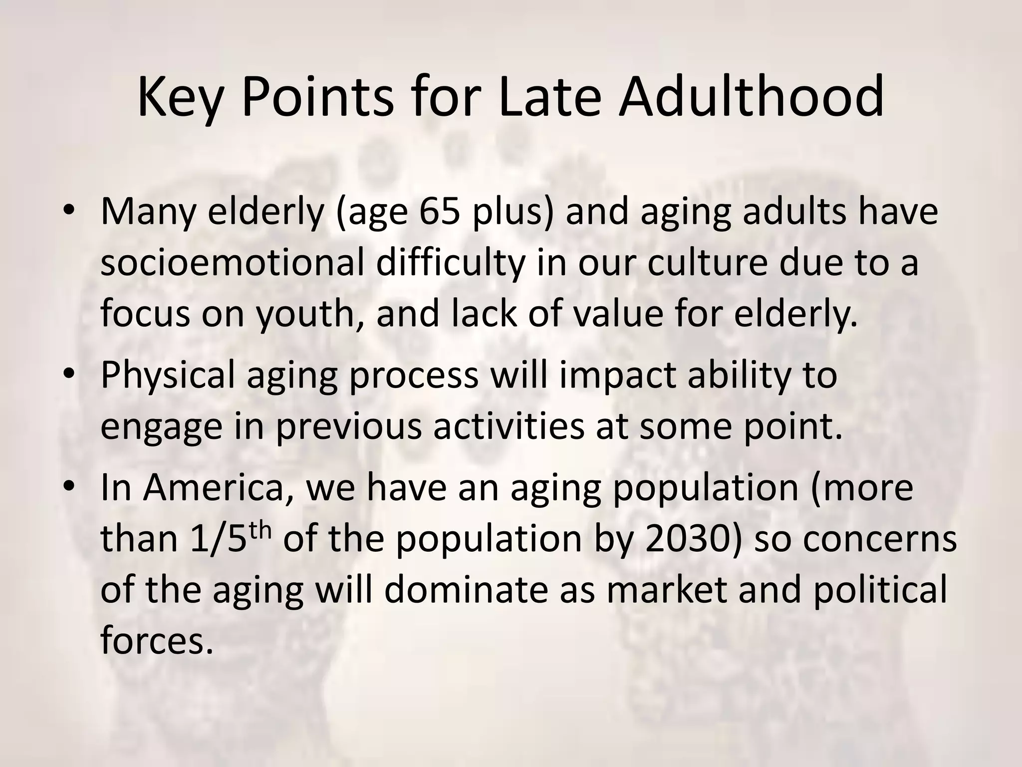 Adulthood Human Growth and Development | PPTX