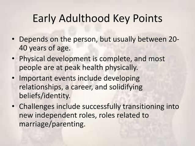Adulthood Human Growth and Development | PPTX