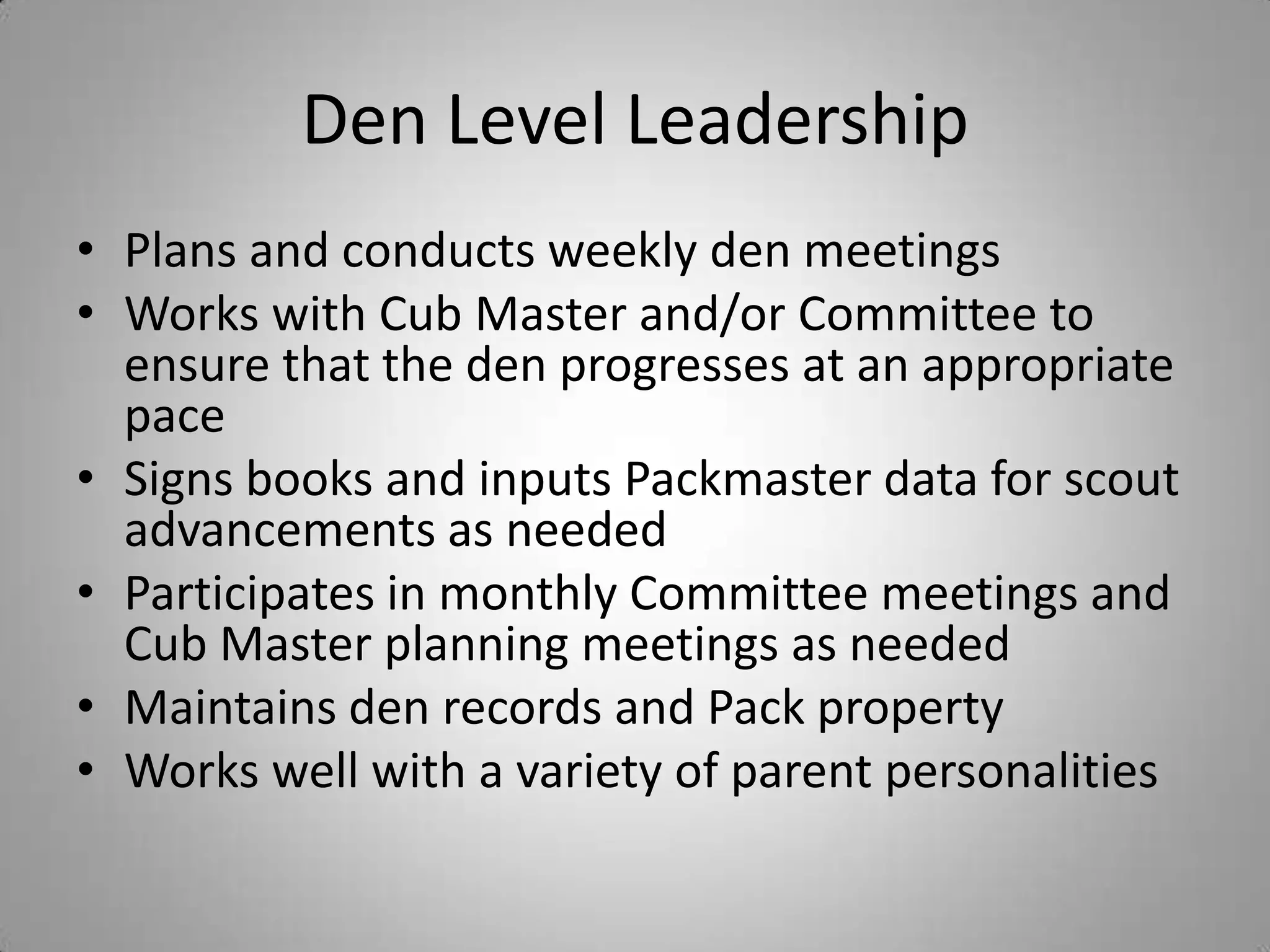 Adult leadership flow chart | PPTX