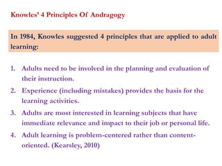 Adult learning | PPTX